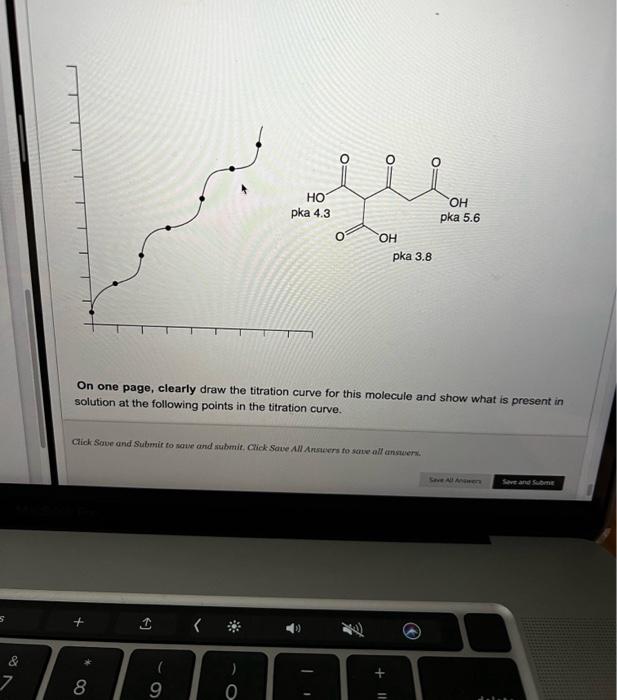 Solved On one page, clearly draw the titration curve for | Chegg.com