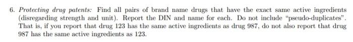 Dur schema for this assignment is for a pharmacy. | Chegg.com