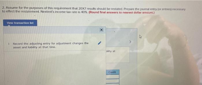 Solved The comparative statements of Nextext. Ltd., an | Chegg.com