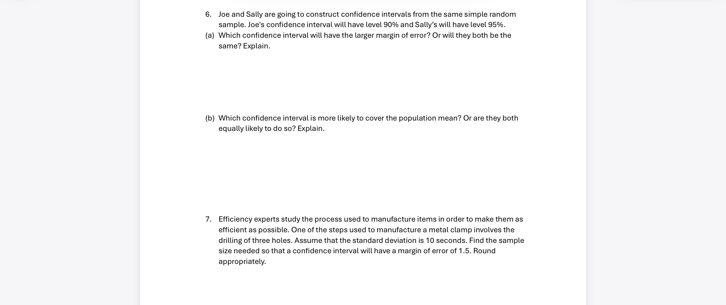 Solved Efficiency experts study the process used to | Chegg.com