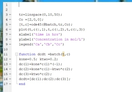 Solved 2101112-13-1415-16tr=linspace (0, 10, 50) ﻿:Co | Chegg.com