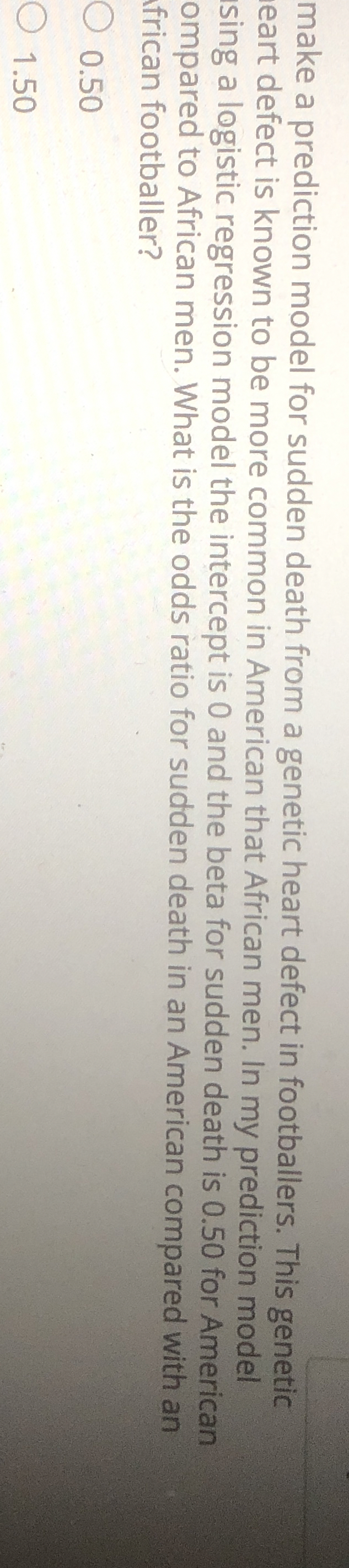 Solved make a prediction model for sudden death from a | Chegg.com