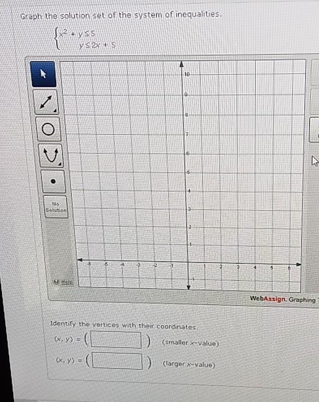 Solved Graph the solution set of the system of inequalities. | Chegg.com