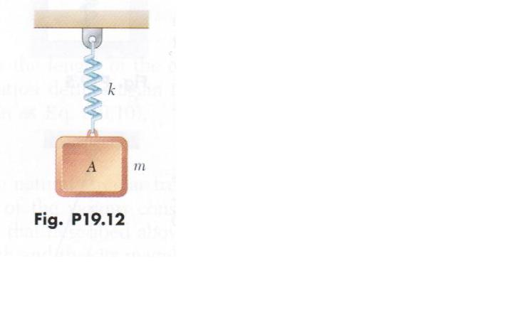 Solved A 3lb block is supported as shown by a spring of | Chegg.com