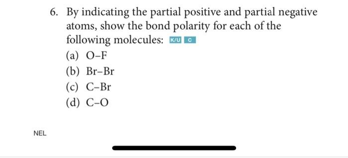 Solved 6. By indicating the partial positive and partial | Chegg.com