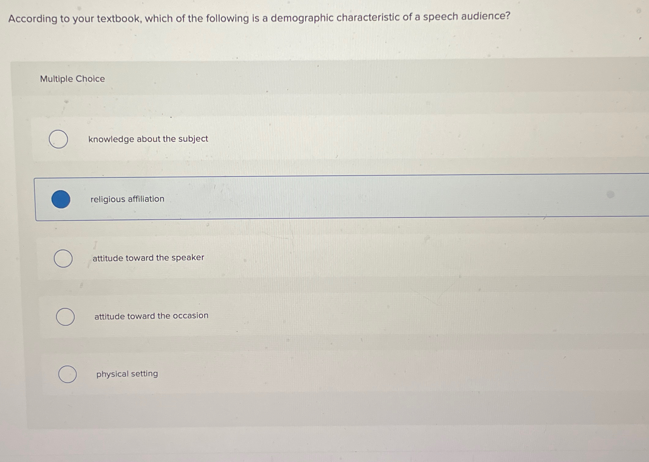 Solved According to your textbook, which of the following is | Chegg.com