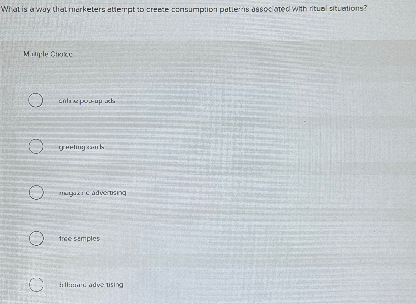 Solved What is a way that marketers attempt to create | Chegg.com