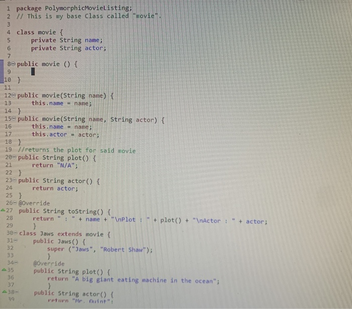 Solved For this exercise, you have a list of movies that you | Chegg.com