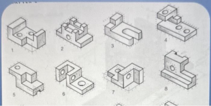 Solved TH 3 G 8 sketch the front view , right side view , | Chegg.com
