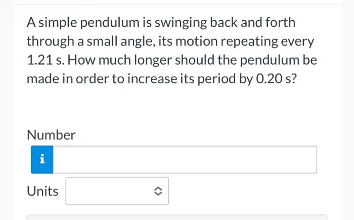 Solved A simple pendulum is swinging back and forth through | Chegg.com