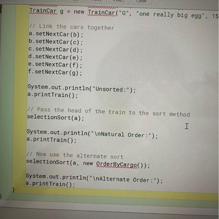 Solved Suppose we want to build a train using a recursive | Chegg.com
