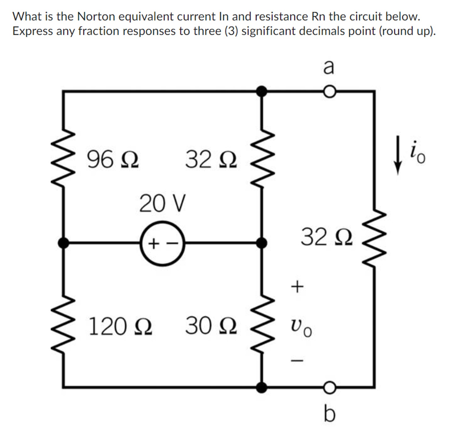 Solved What is the Norton equivalent current In and | Chegg.com