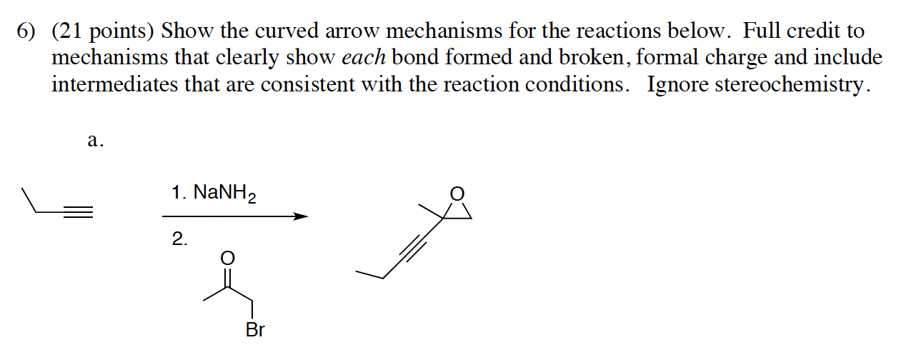 Solved (21 ﻿points) ﻿Show the curved arrow mechanisms for | Chegg.com