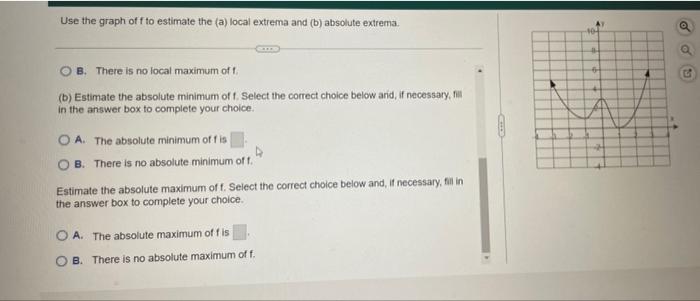Solved Use the graph off to estimate the (a) local extrema | Chegg.com