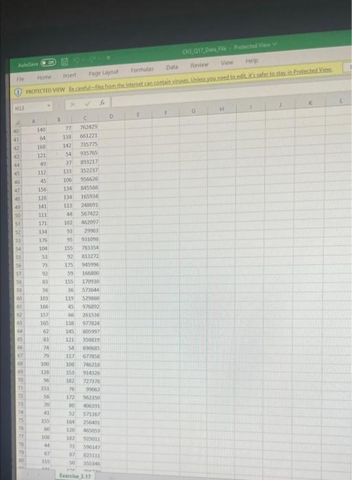 Solved The accompanying data file has three variables, | Chegg.com