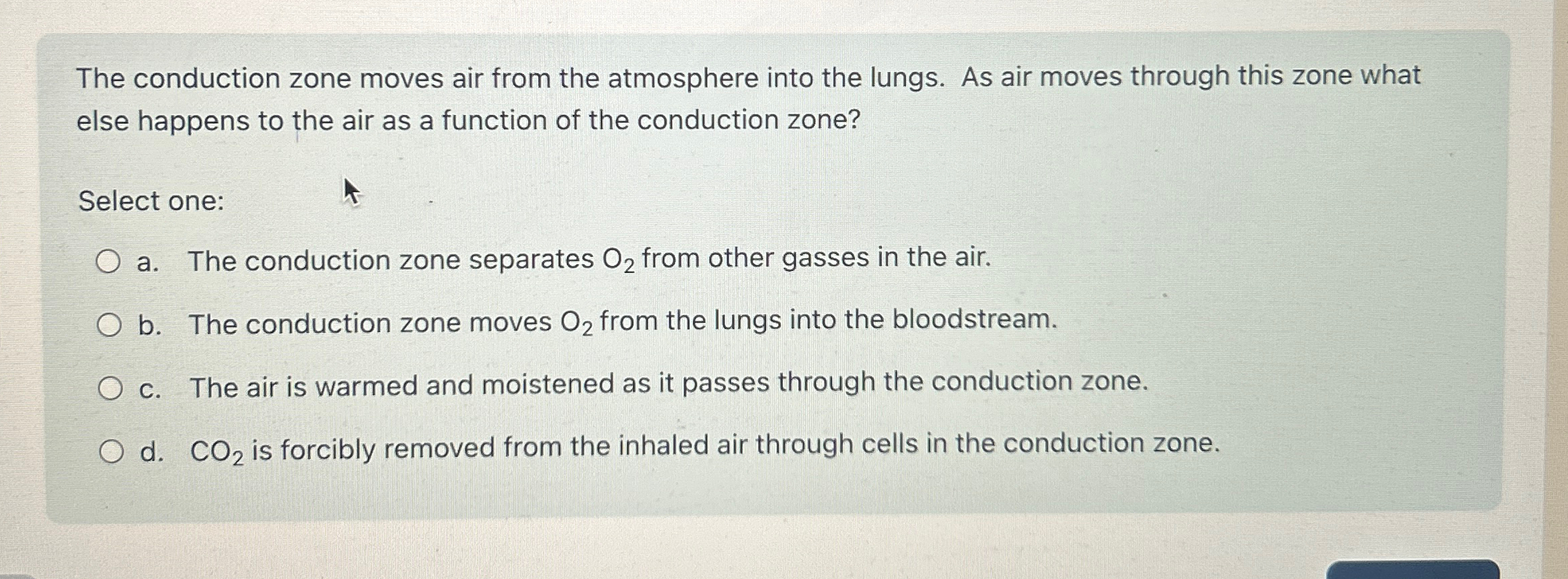 Solved The conduction zone moves air from the atmosphere | Chegg.com