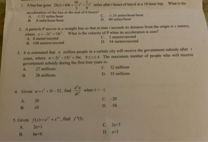 Solved 1. (1−12)⎣⎡⎝⎛4−10⎠⎞(23)+⎝⎛10−101−1⎠⎞⎦⎤= A. (912) B. | Chegg.com