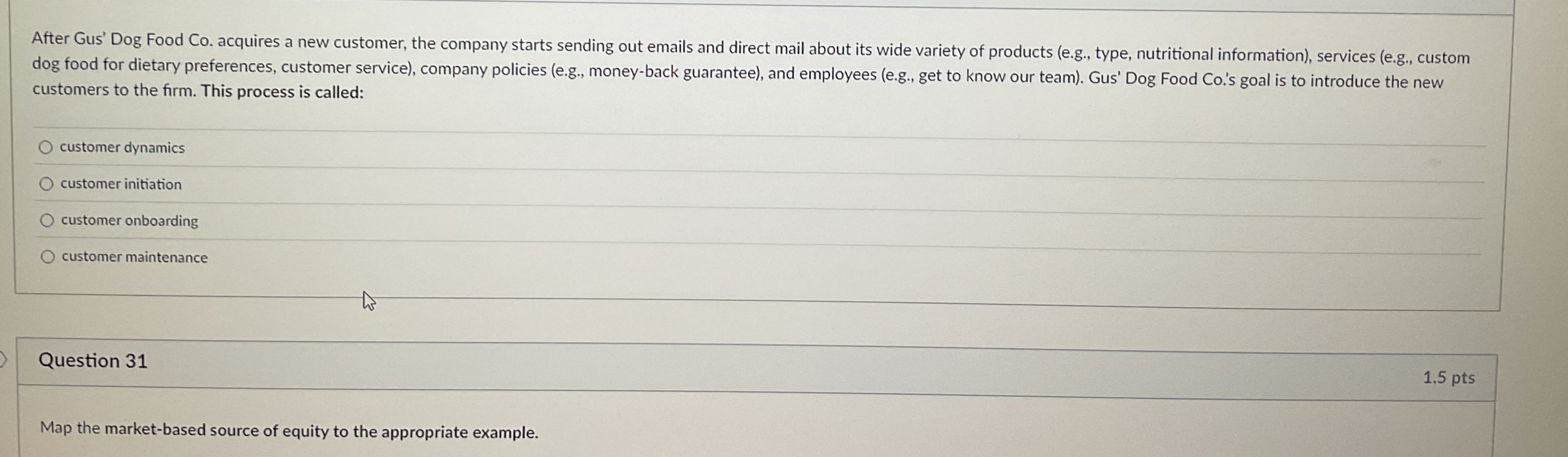 Solved After Gus' Dog Food Co. ﻿acquires a new customer, the | Chegg.com