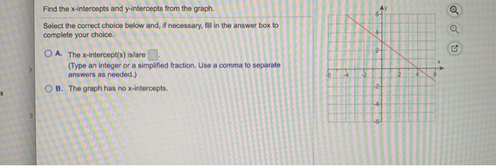 Solved Q 4 a Find the x-intercepts and y-intercepts from the | Chegg.com