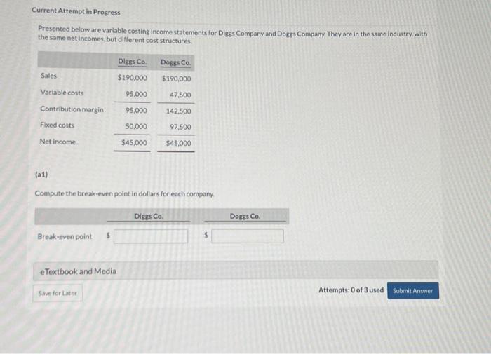 Solved Presented below are variable costing income | Chegg.com