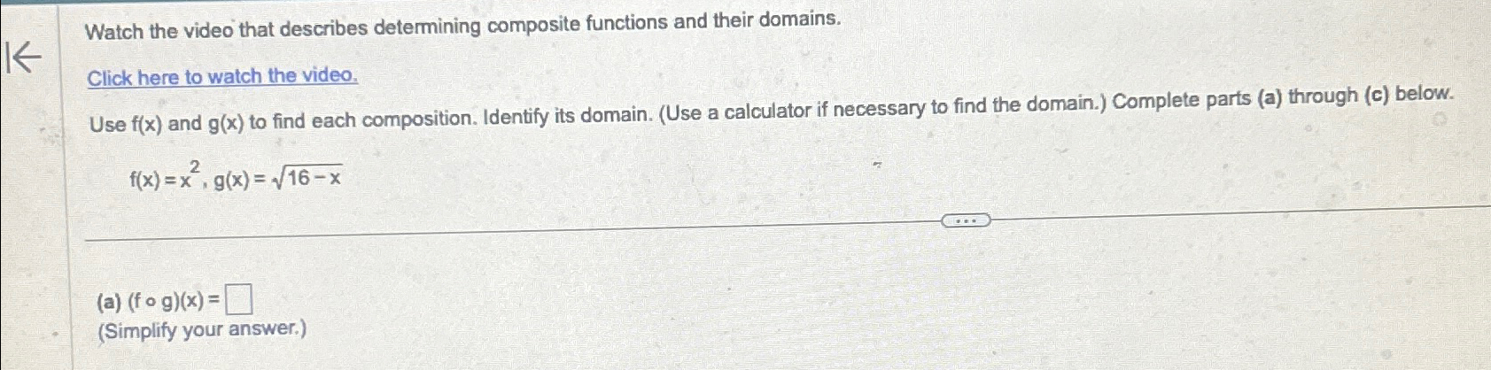 Solved Watch the video that describes determining composite | Chegg.com