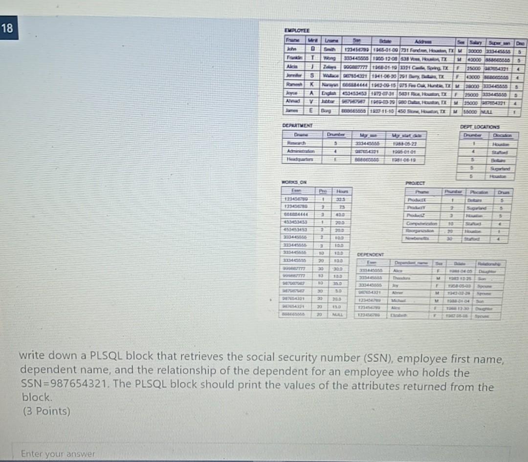 Solved 18 TVPLOTEE 5 Free Virt A Add Sa Se De 12345673501 00 | Chegg.com