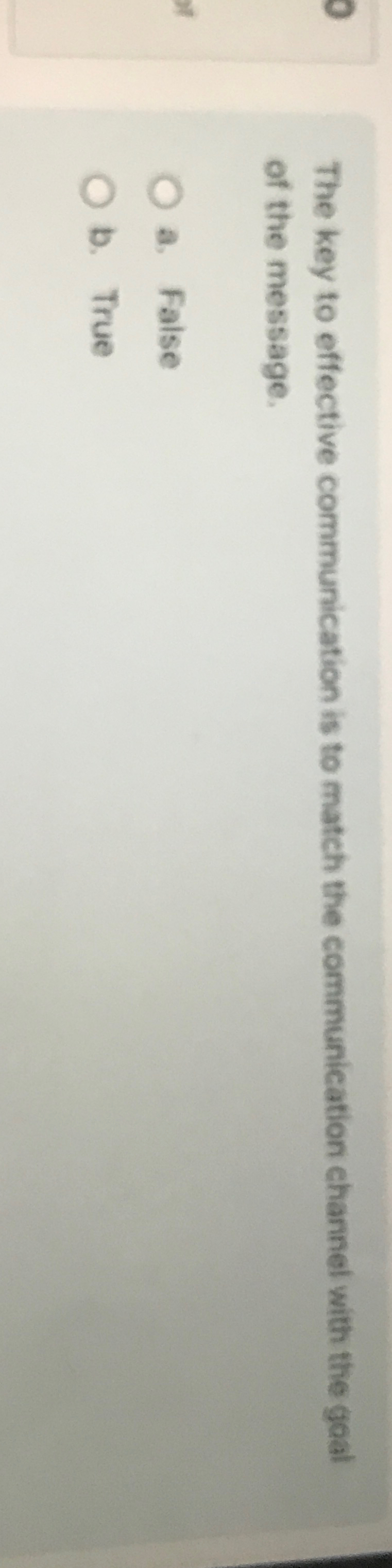 Solved The key to effective communication is to match the | Chegg.com