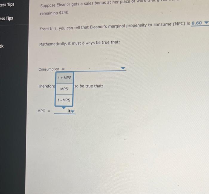 Solved 2. Consumptionand saving definitions Suppose Eieanor | Chegg.com