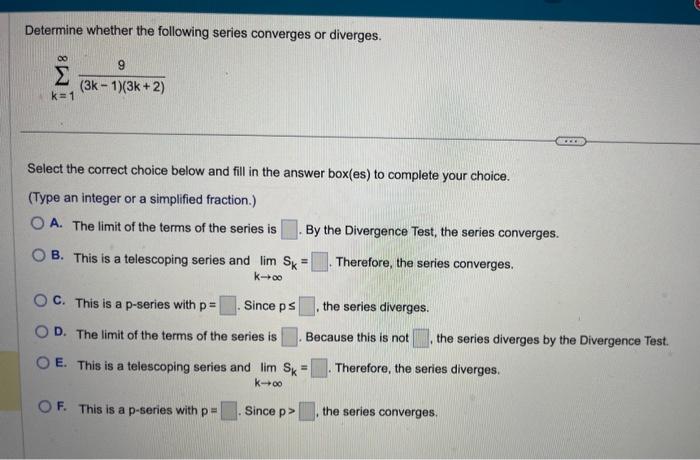 Solved Determine whether the following series converges or | Chegg.com