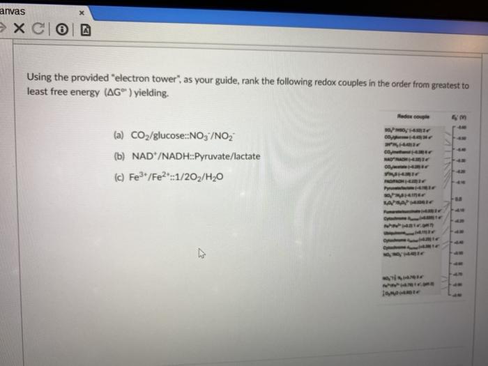 Solved X anvas >> XCIO Using the provided electron tower", | Chegg.com