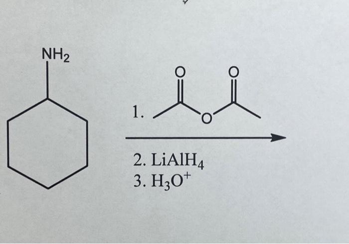 Solved 1. 2. LiAlH4 3. H3O+ | Chegg.com
