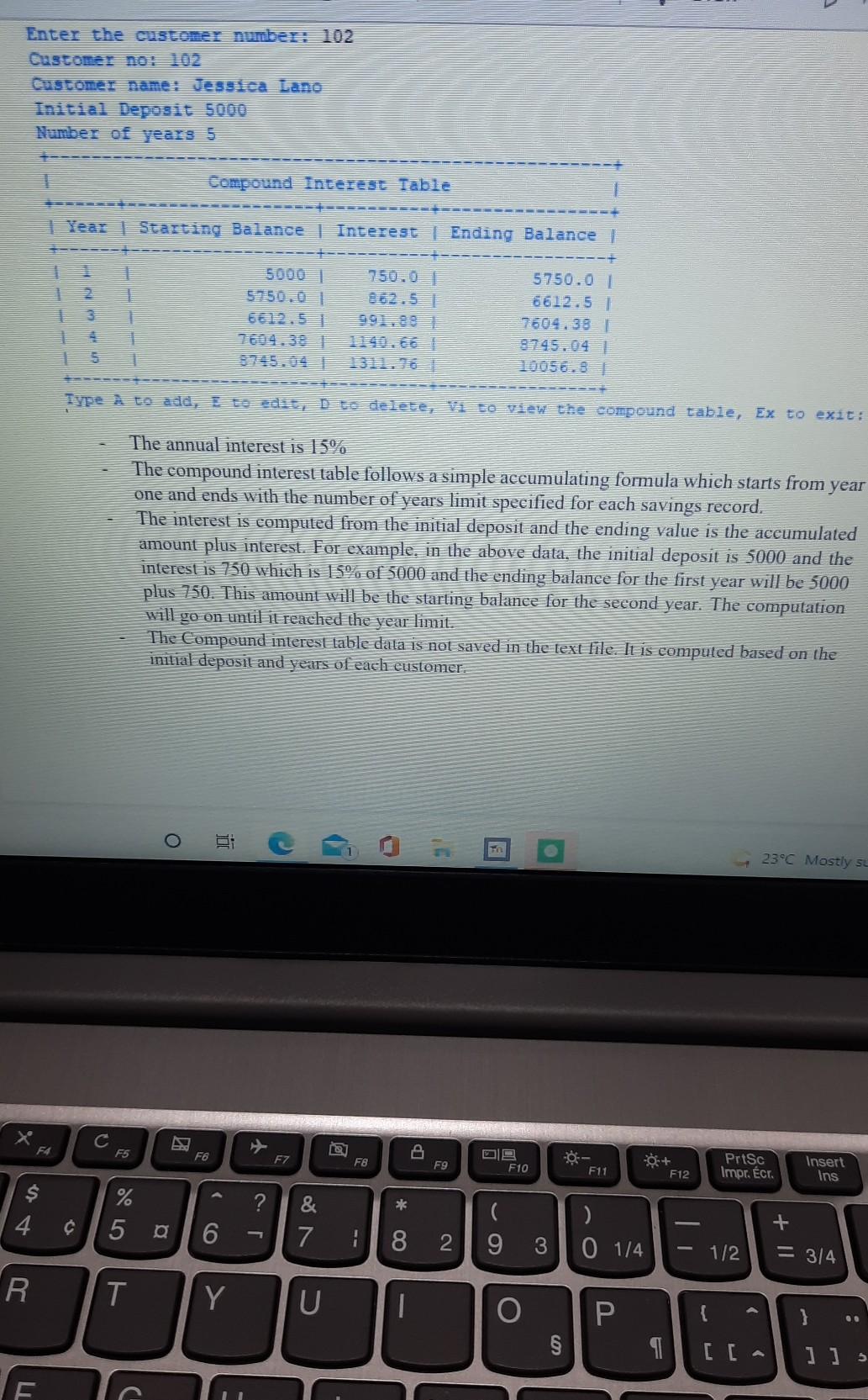 Solved Develop the python code based on the specifications | Chegg.com