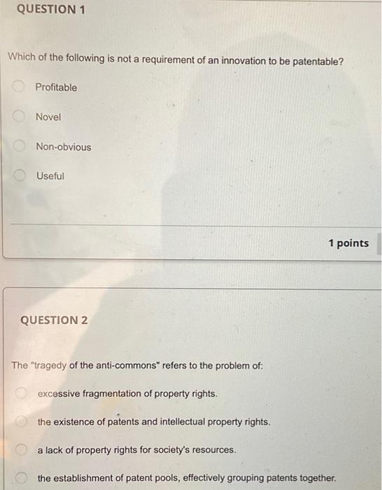 Solved Which of the following is not a requirement of an | Chegg.com