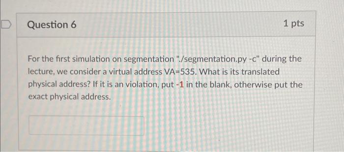 Solved For the first simulation on segmentation | Chegg.com