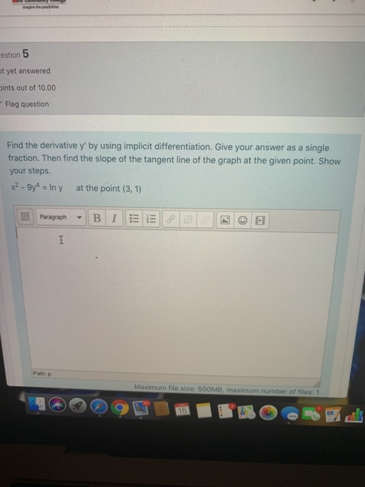 Solved estion 5 ot yet answered ints out of 10.00 Flag | Chegg.com Solved estion 5 ot yet answered ints out of 10.00 Flag | Chegg.com