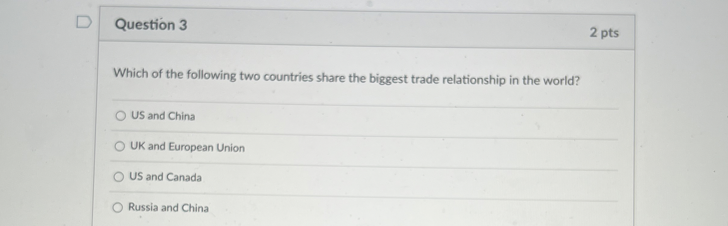 Solved Question 32 ﻿ptsWhich of the following two countries | Chegg.com