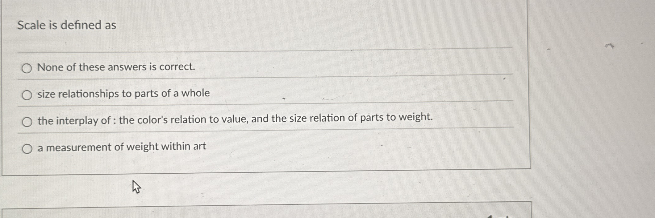 Solved Scale is defined asNone of these answers is | Chegg.com