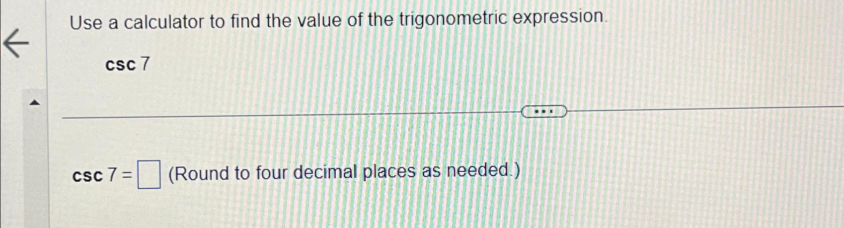 Use a calculator to find the value of the | Chegg.com