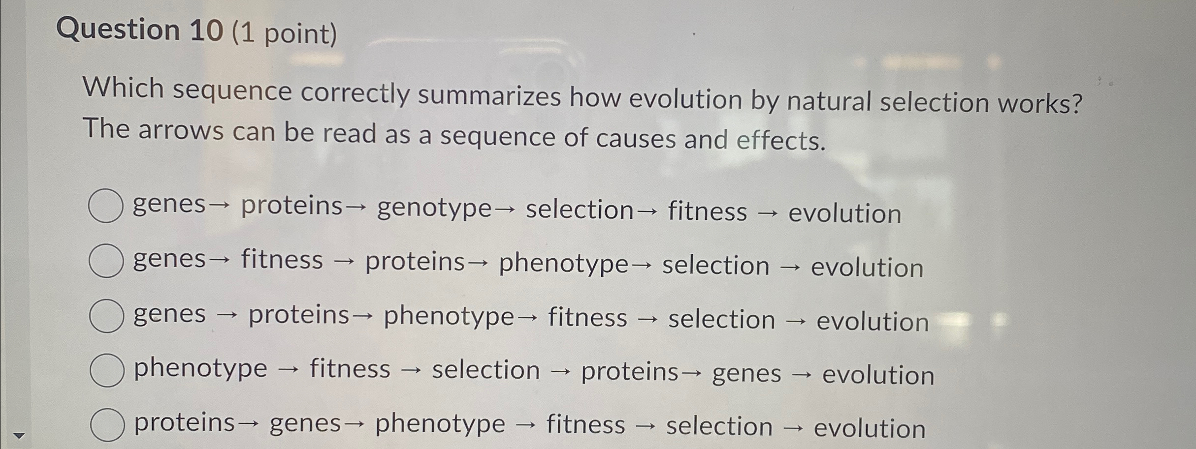 Solved Question 10 (1 point)Which sequence correctly | Chegg.com Solved Question 10 (1 point)Which sequence correctly | Chegg.com