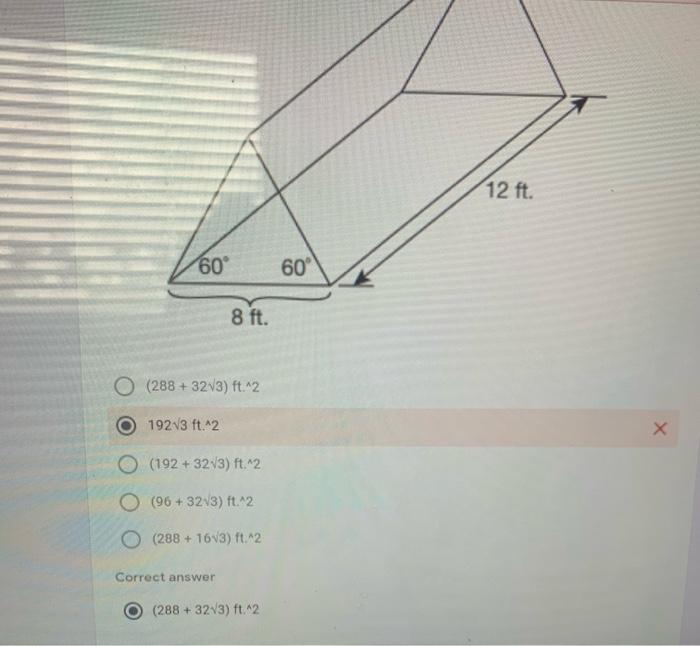 Solved a tent is in the shape of a right rectangular prism | Chegg.com