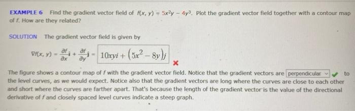 Solved EXAMPLE 6 Find the gradient vector field of #x, y) = | Chegg.com