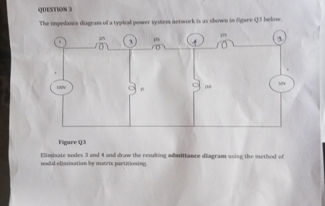 Solved QUESTION 3The impedance diagram of a typical power | Chegg.com Solved QUESTION 3The impedance diagram of a typical power | Chegg.com