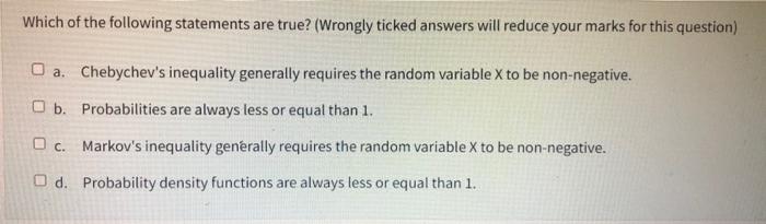 Solved Which of the following statements are true? (Wrongly | Chegg.com