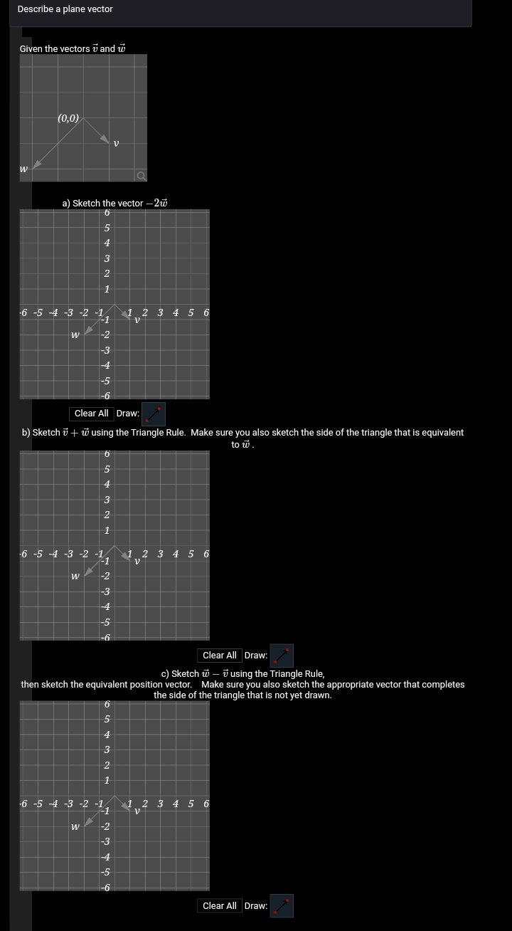 Solved Describe a plane vectora) ﻿Sketch the vector | Chegg.com