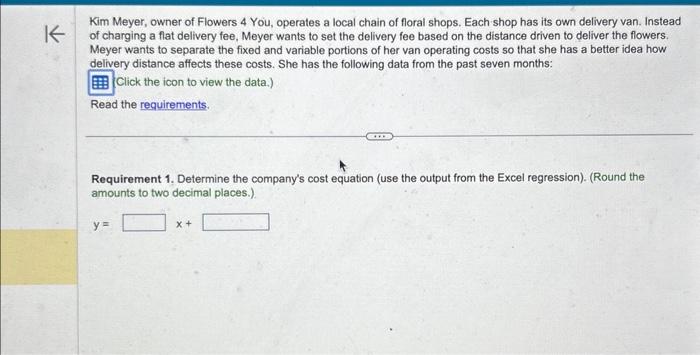 Use Microsoft Excel to run a regression analysis, | Chegg.com