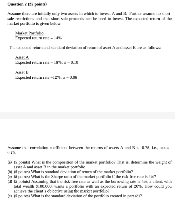 Solved Question 2 (25 ﻿points) ﻿Assume there are initially | Chegg.com