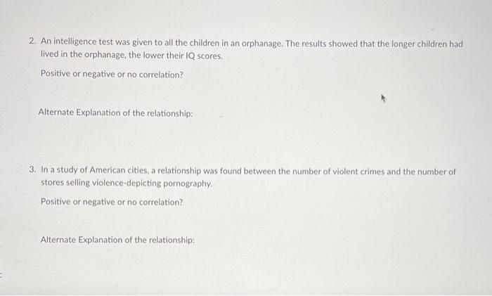 Solved Correlational studies show relationships between | Chegg.com