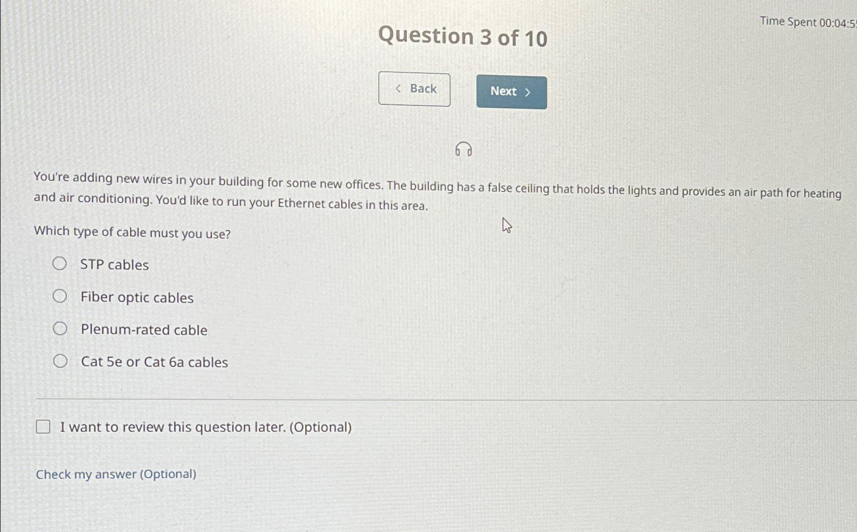 Solved Question 3 ﻿of 10Time Spent 00:04:5ชYou're adding new | Chegg.com