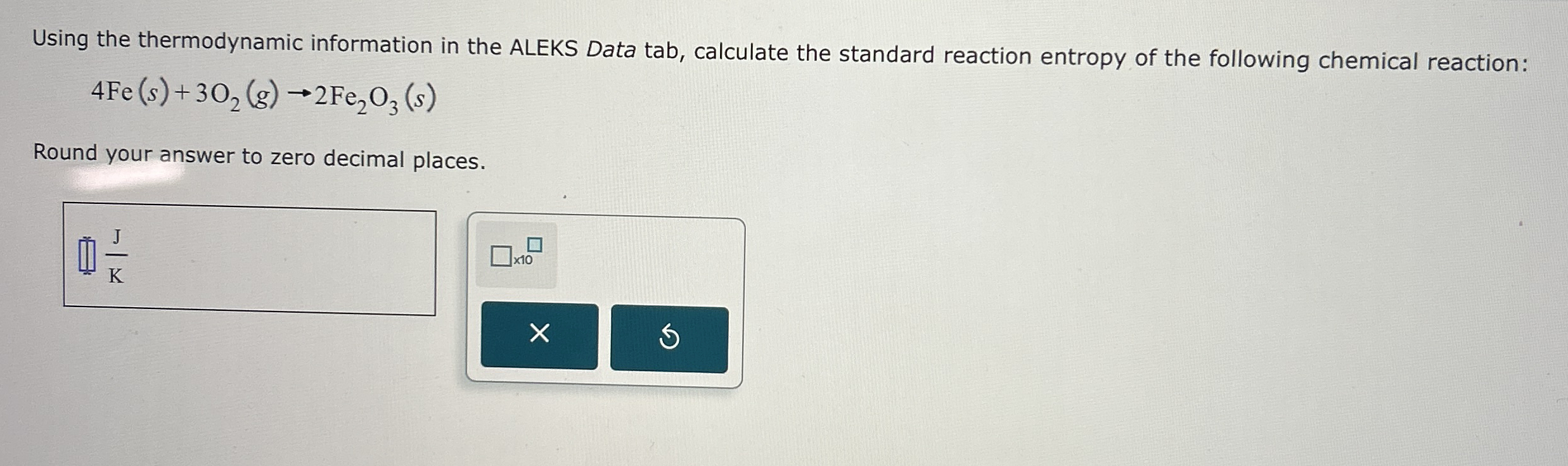 Solved Using the thermodynamic information in the ALEKS Data | Chegg.com