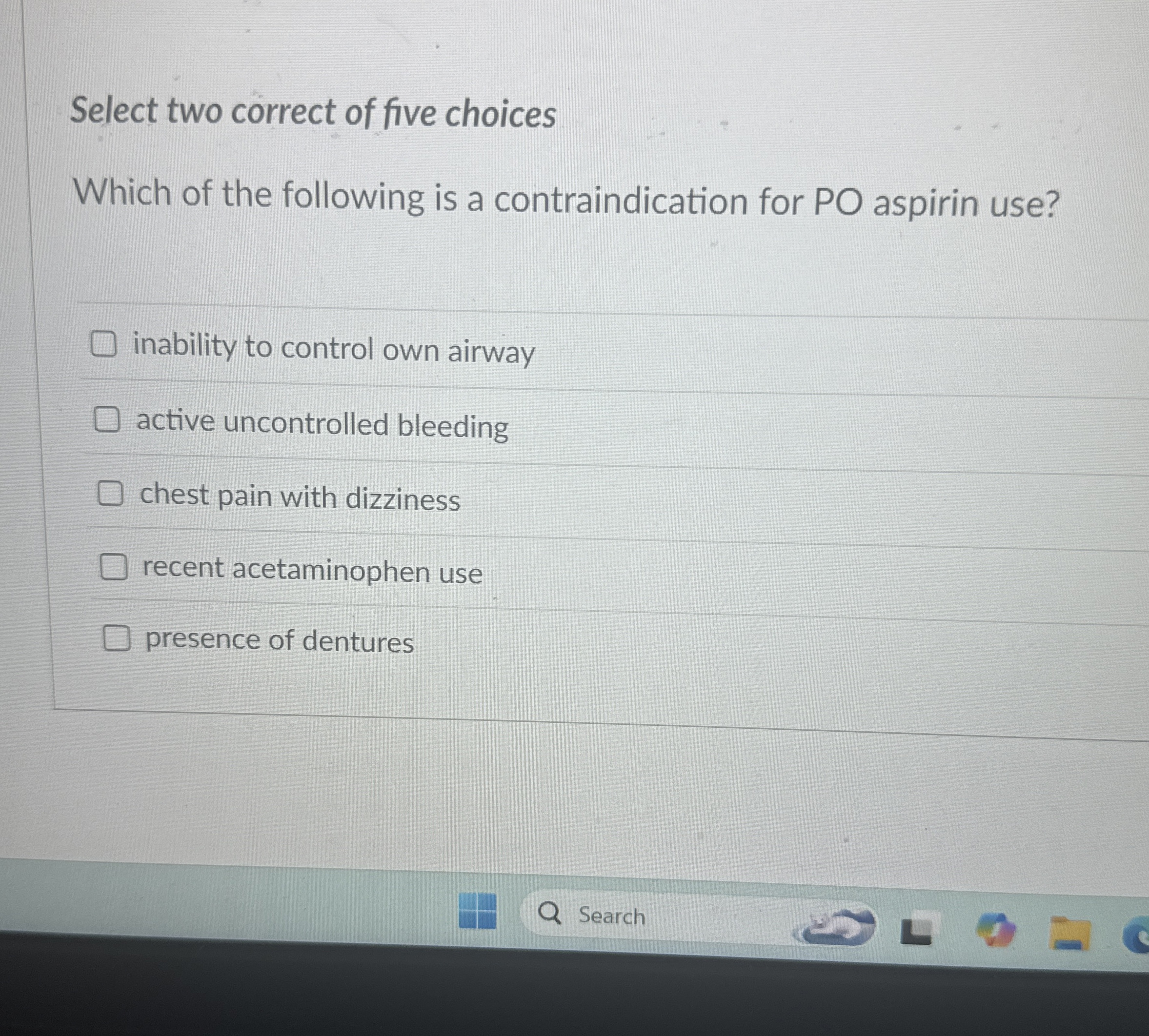 Solved Select two correct of five choicesWhich of the | Chegg.com